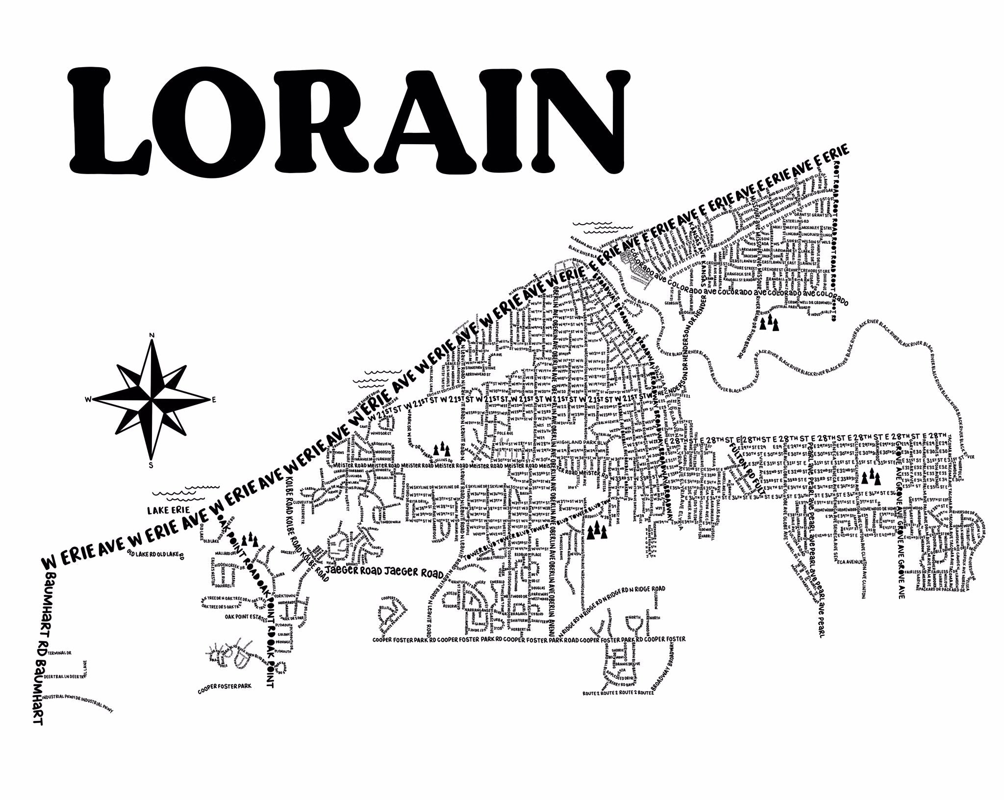 Mapas Antiguos De Lorain Ohio Lorain Ohio Map Etsy España