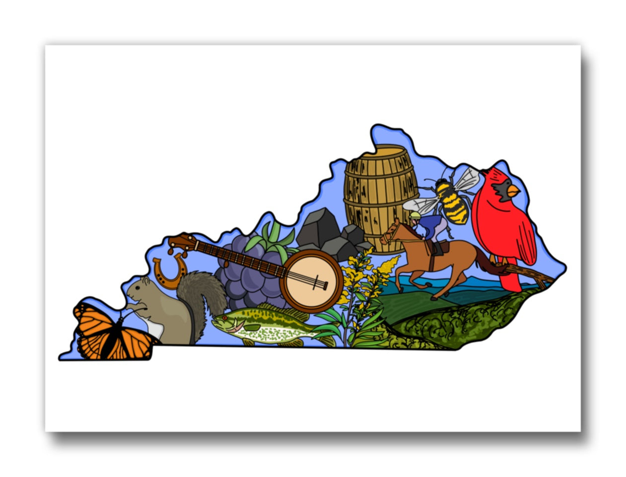 Kentucky Insignia Magnet – Whereabouts Shop
