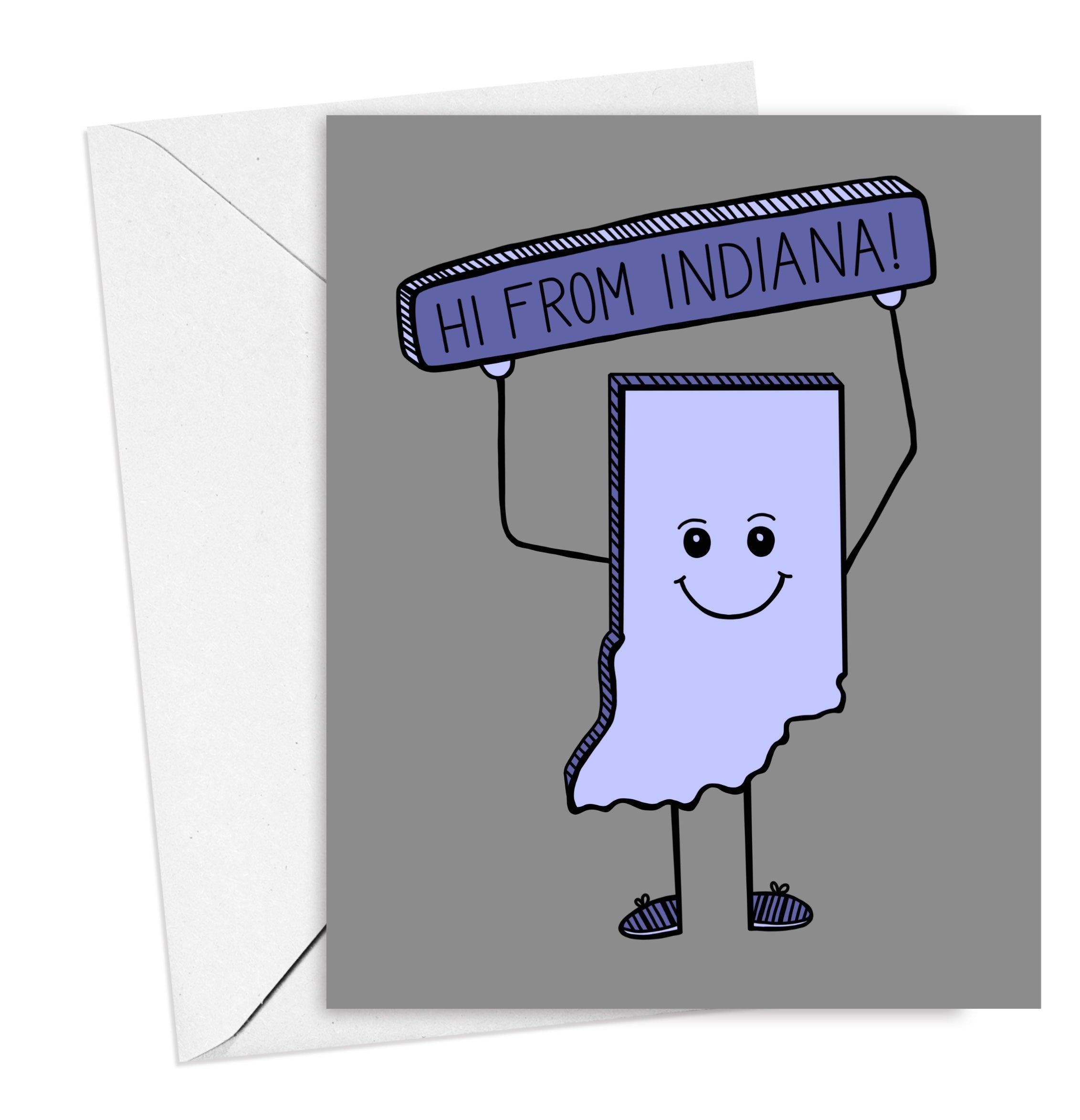 Hi From Indiana Card – Whereabouts Shop