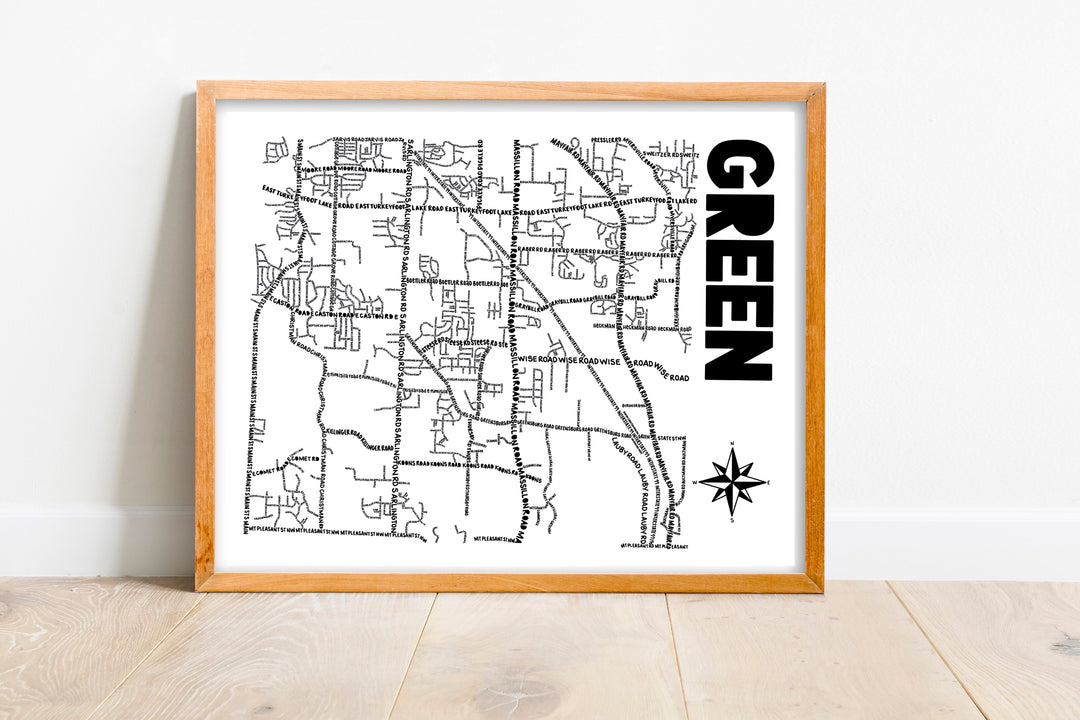 Green Ohio Map