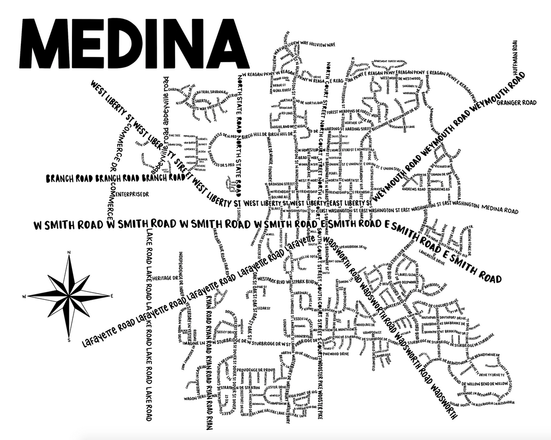 Medina County Map